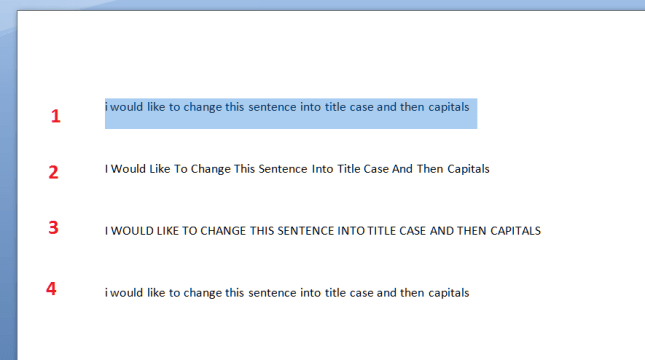 My short cuts – how to change your text from upper case to lower case ...