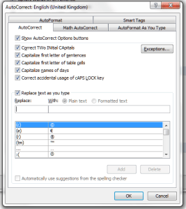 My short cuts – Using AutoCorrect in Word (2) Why and how to use it ...