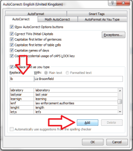 My short cuts – Using AutoCorrect in Word (2) Why and how to use it ...