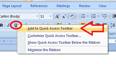 My short cuts: adding shortcuts to the quick access toolbar ...