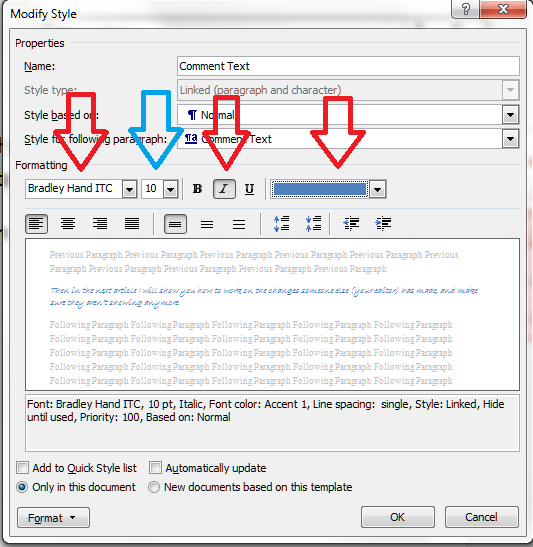 Customising comment boxes in Word | LibroEditing proofreading, editing ...