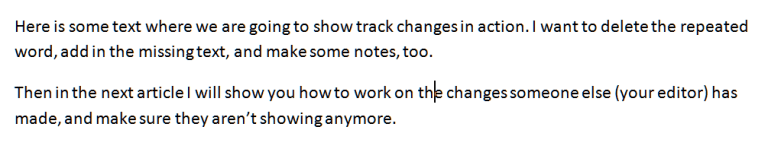 Customising Track Changes | LibroEditing proofreading, editing ...