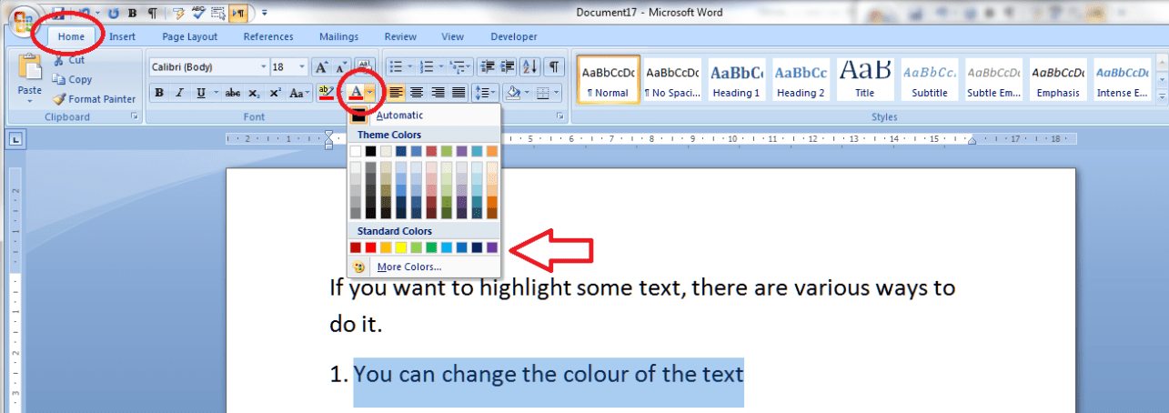How to highlight text in a Word document | LibroEditing proofreading ...