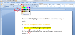 How to highlight text in a Word document | LibroEditing proofreading ...