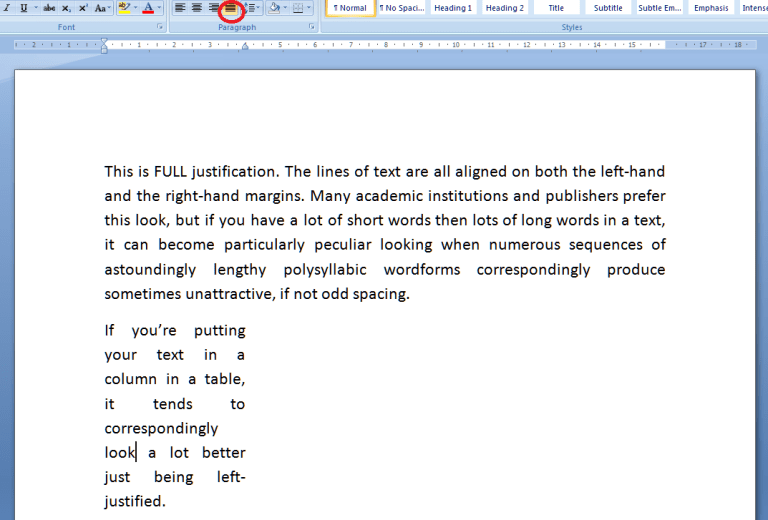 Justification in Word documents | LibroEditing proofreading, editing ...
