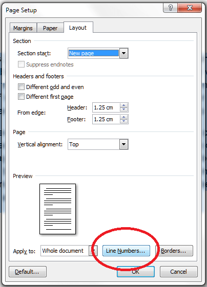 How to add line numbers to a Word document | LibroEditing proofreading ...
