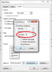 How to add line numbers to a Word document | LibroEditing proofreading ...