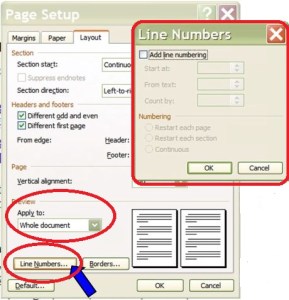 How to add line numbers to a Word document | LibroEditing proofreading ...
