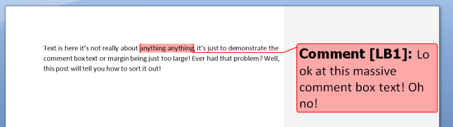 What to do if your comment boxes are too big in Word | LibroEditing ...