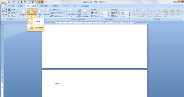 Table Of Contents Section Break