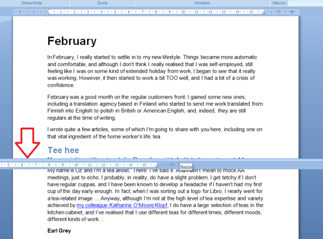 Using the split screen view in Word | LibroEditing proofreading ...