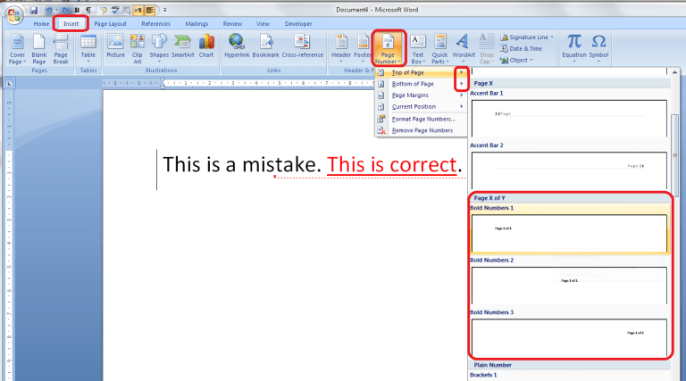 How to add page 1of 2 to a Word 2007 or Word 2010 document ...