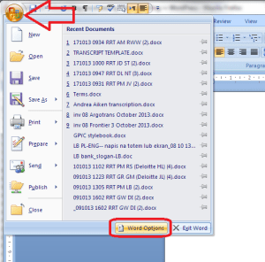 How do I access Word Options in Word 2007, 2010 and 2013 ...