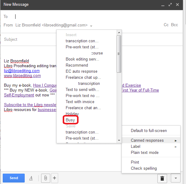 Using Canned Responses in Gmail to create default email templates ...