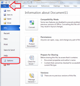 How do I access Word Options in Word 2007, 2010 and 2013 ...