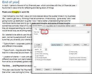 Find and replace in Word 2007, 2010 and 2013 3: finding formatting ...