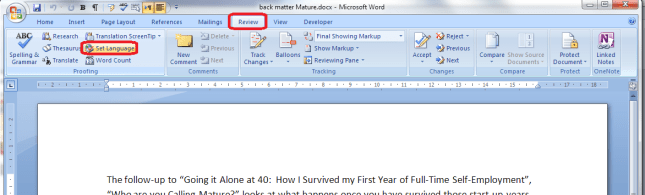 How to change the language of your Word 2007, 2010 or 2013 document ...