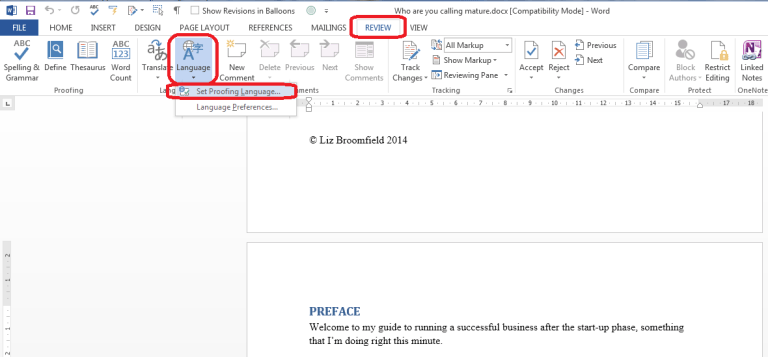 How to change the language of your Word 2007, 2010 or 2013 document ...