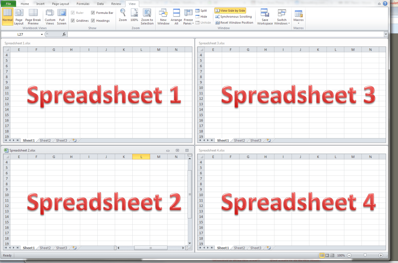 How do I view two Excel spreadsheets at a time? | LibroEditing ...