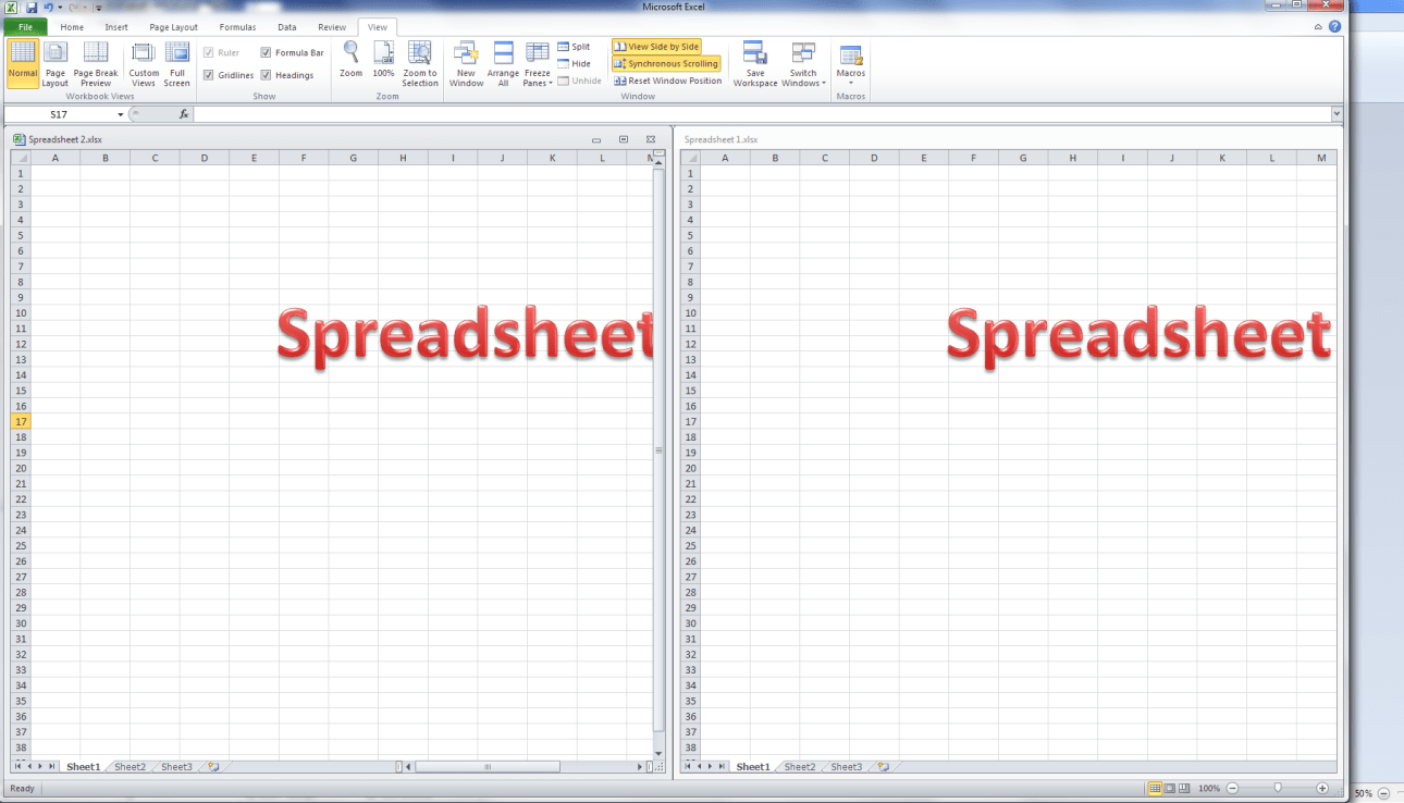 How do I view two Excel spreadsheets at a time? | LibroEditing ...