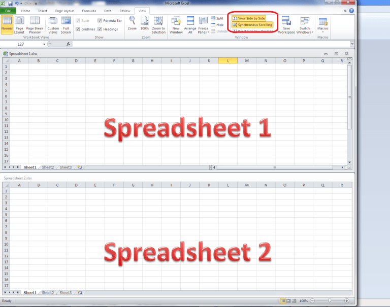 How do I view two Excel spreadsheets at a time? | LibroEditing ...