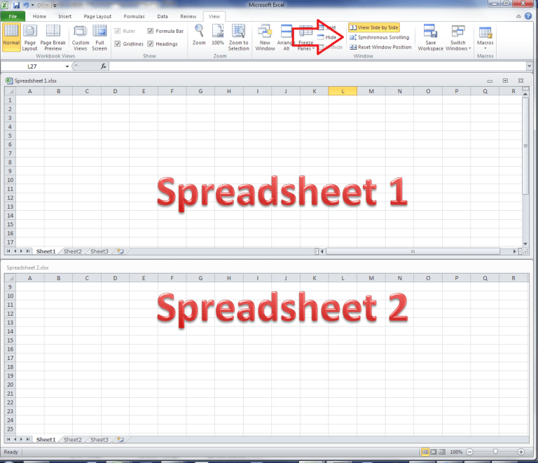 How do I view two Excel spreadsheets at a time? | LibroEditing ...