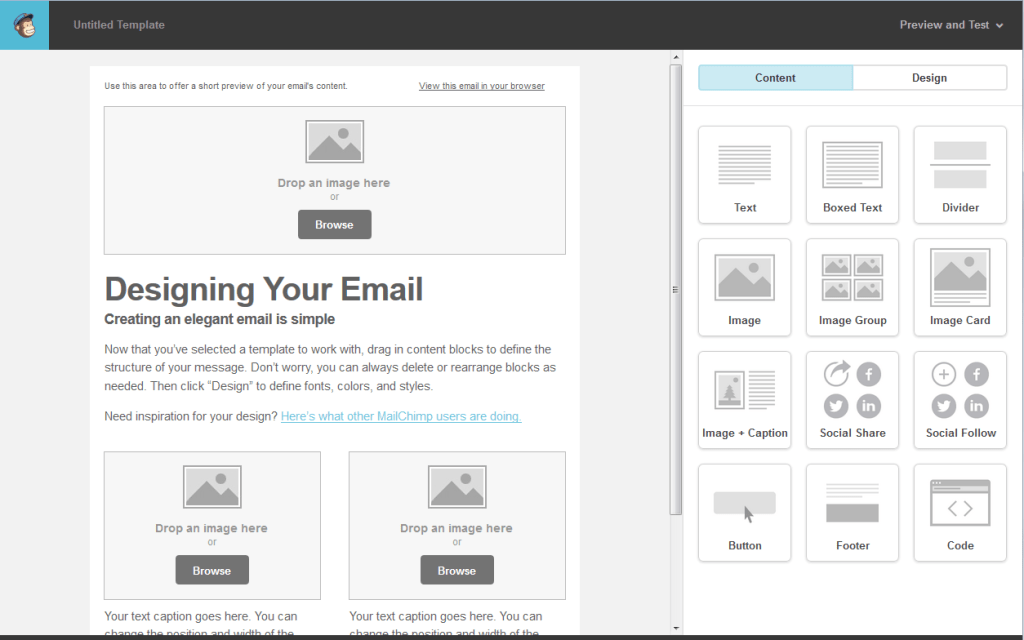 MailChimp 4 – how to create a template for your newsletter ...