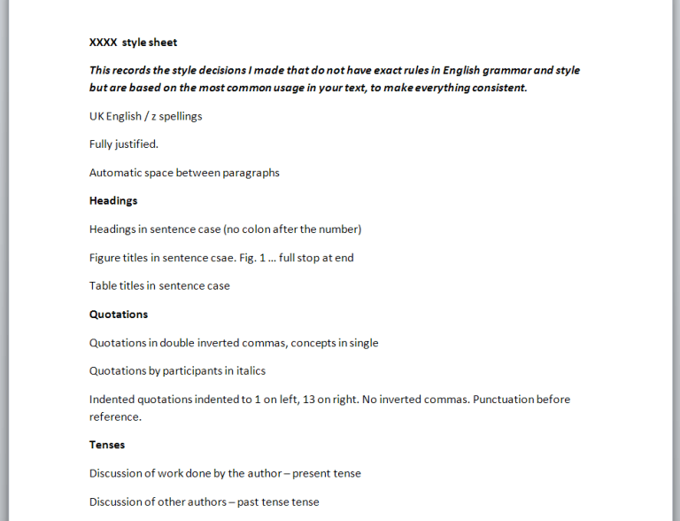 Using a style sheet – for editors and proofreaders | LibroEditing ...